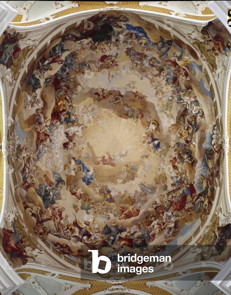 Image of The Holy Trinity: Jesus Christ, God and the dove of by Knoller ...