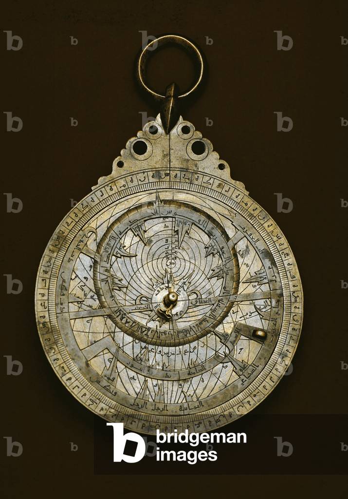 Image of Arabic brad astrolabe. Sign Muhammad 'Ibn Abi'l Qasim' ibn ...