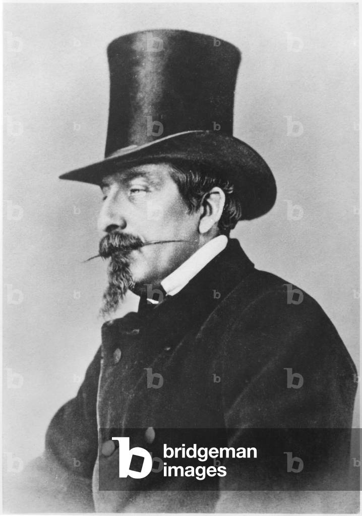 Image of Portrait of Emperor Napoleon III (b/w photo) by Nadar (1840 ...