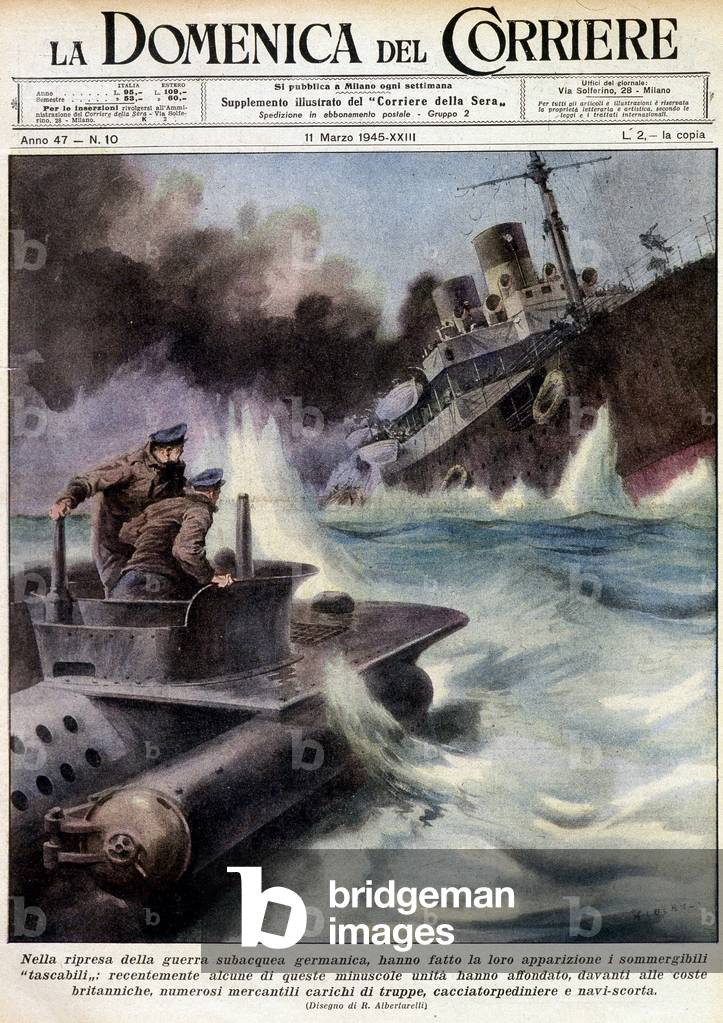 Image of Resumption of war under sea: a German submarine sinks many by ...