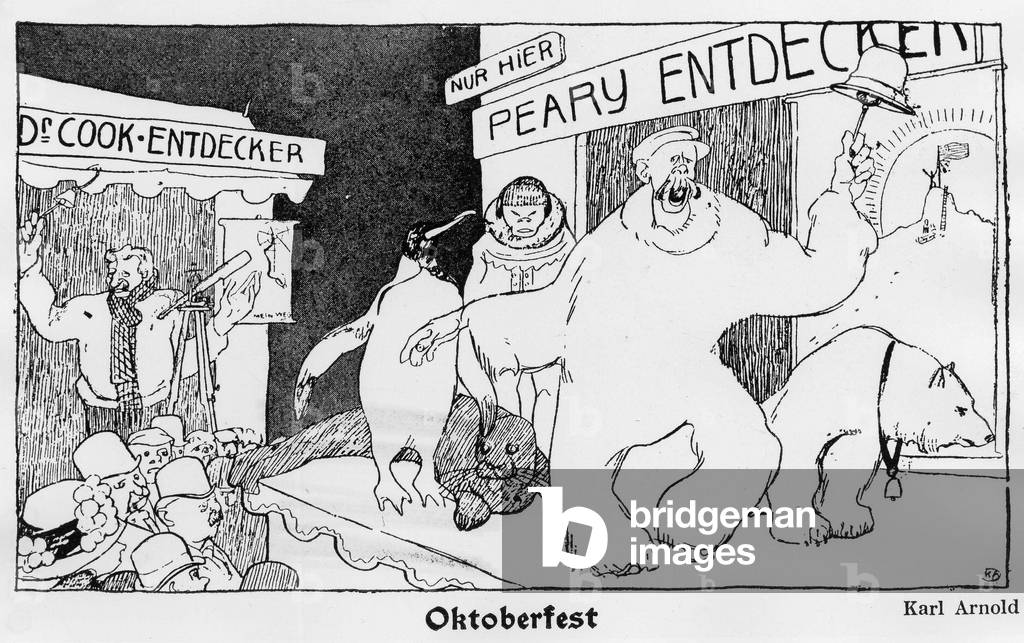 Image of North Pole: Cook and Robert Edwin Peary - Jugend, 1909. by ...