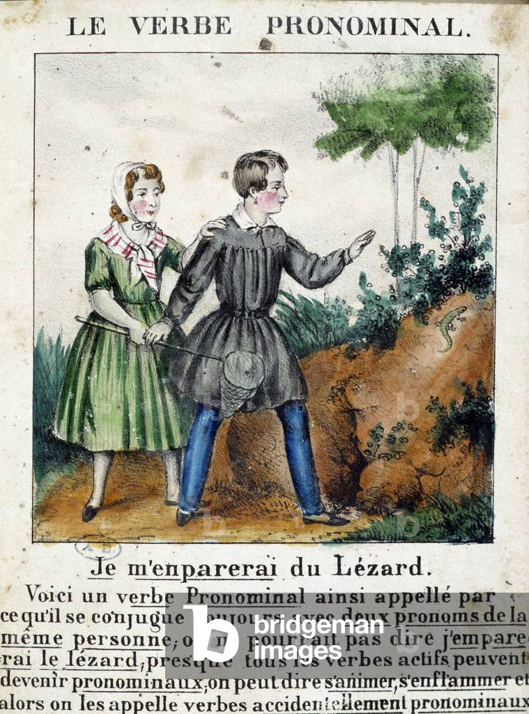 Image of Lecon on pronominal verbs. In “” La grammaire en images””, by ...