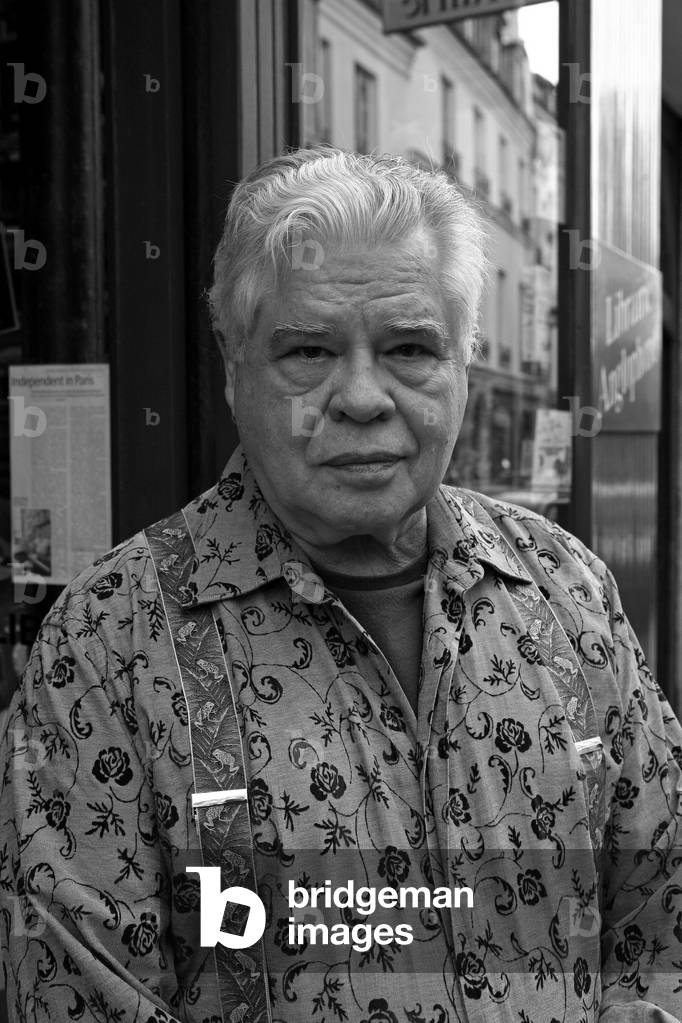 Image of Portrait of Clayton Eshleman, American poet, in front of The