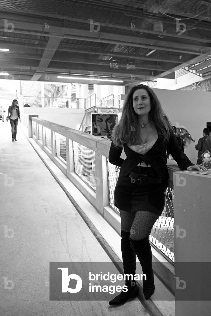 Image of Portrait of Catherine James, French photographer. Opening of ...