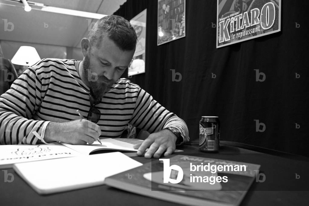 Image of Portrait of Conrad Botes, South African cartoonist (South ...