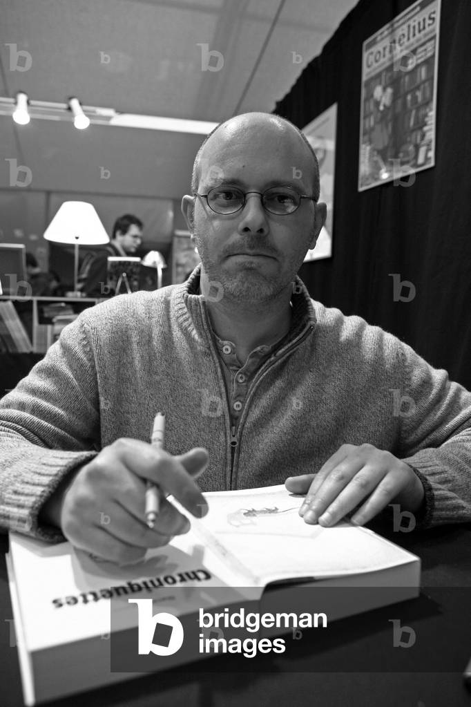 Image of Portrait of Giacomo Nanni, Italian cartoonist. 36th Angouleme ...