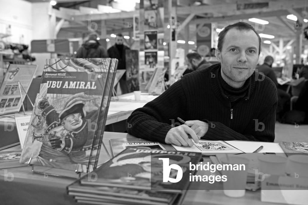 Image of Portrait of Emmanuel Reuze, French cartoonist. 34th Angouleme ...