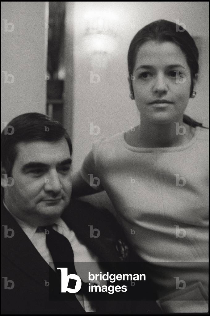 Image of Pierre Salinger, the former White House press secretary to US