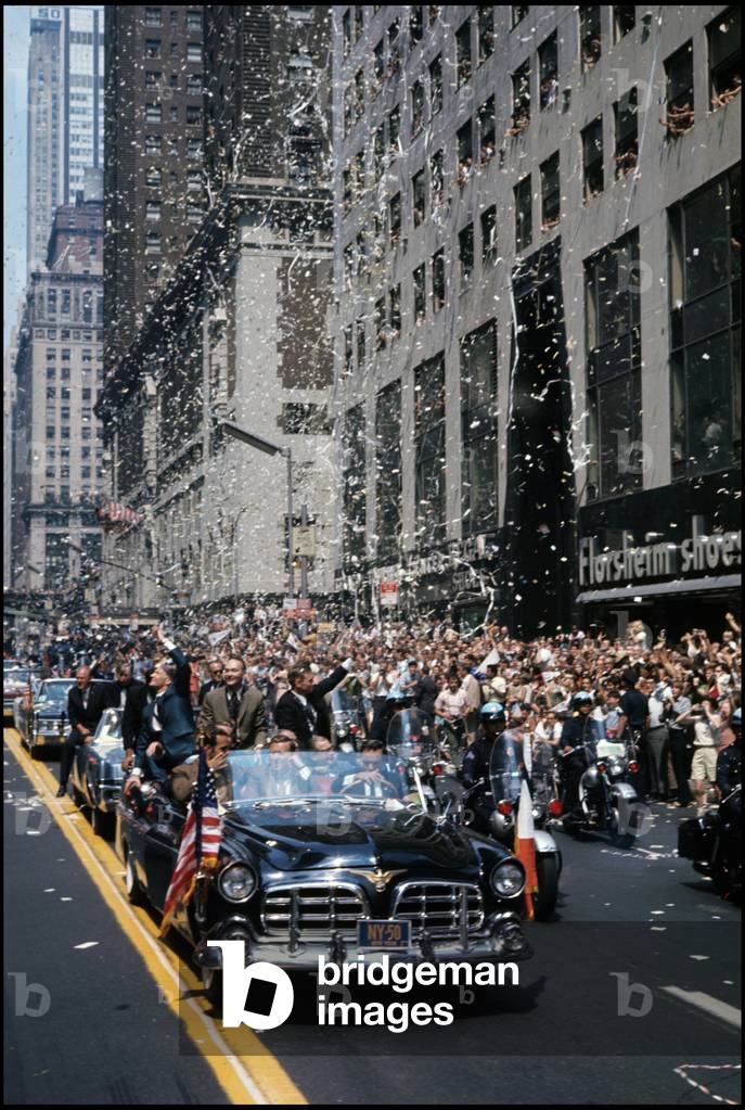 Image of Apollo 11 American astronauts Neil Armstrong, Michael Collins ...