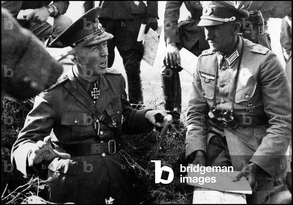 Image of The Romanian prime minister Ion Antonescu in a lookout post