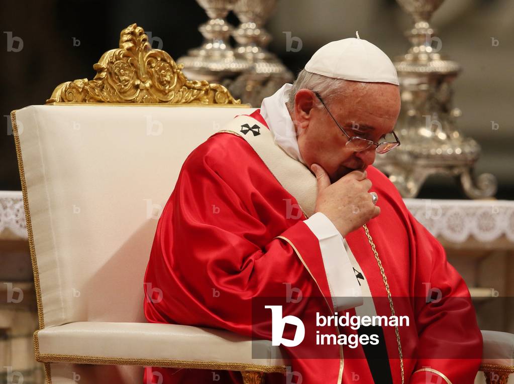 Image of Pope Francis (Jorge Mario Bergoglio) celebrating the Feast of the