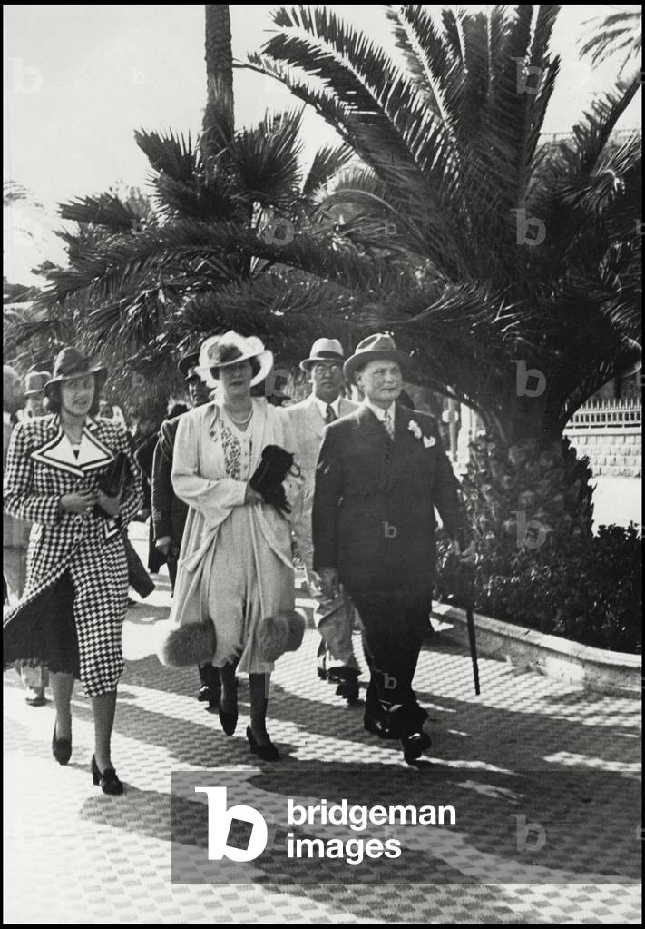 Image of The German marshal Hermann Goering (Goring), in civil dress, is
