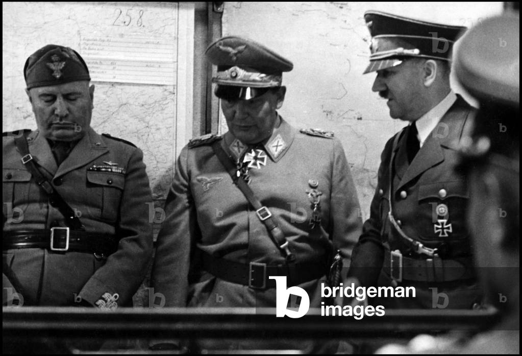 Image of German Chancellor Adolf Hitler, Italian premier Benito ...