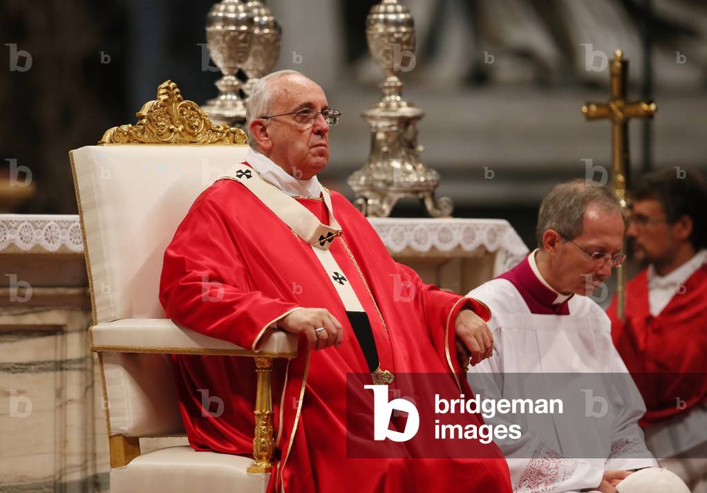 Pope Francis (Jorge Mario Bergoglio) celebrating the Feast of the ...