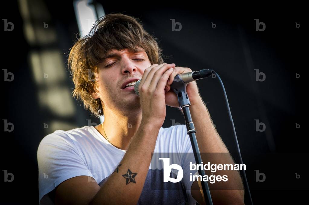 Image of The Scottish singer Paolo Nutini during rehearsals in the ...