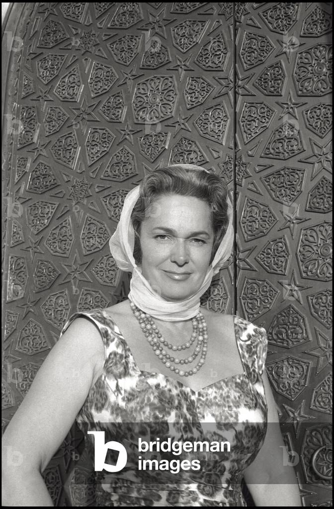 Image of Begum Om Habibeh Aga Khan, born Yvette Labrousse, was the