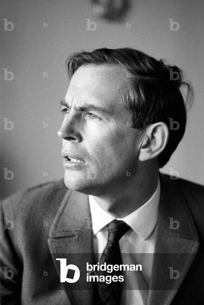 Image of A profile shot of the South African surgeon Christiaan Barnard,