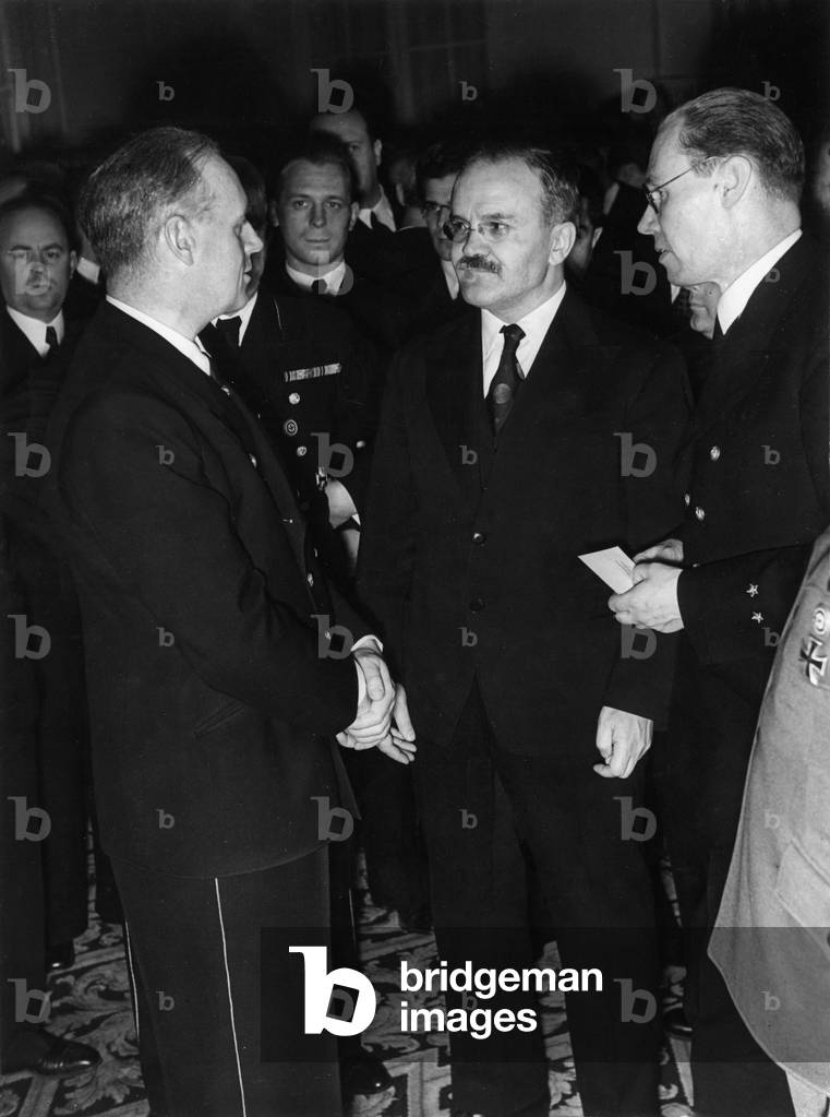 Image of The German Foreign Minister Joachim von Ribbentrop, Soviet ...