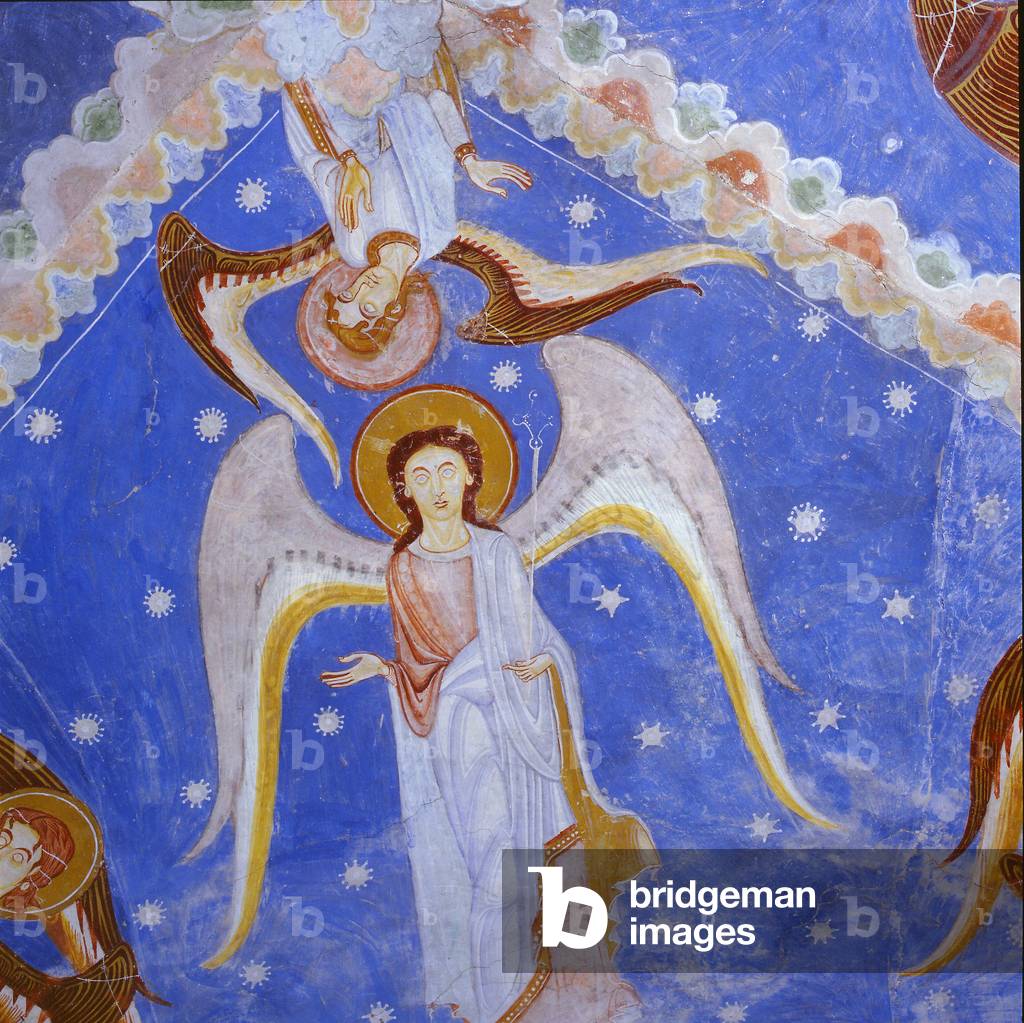 Image of Angels, c.1175-80 (fresco) by Romanesque, (12th century)