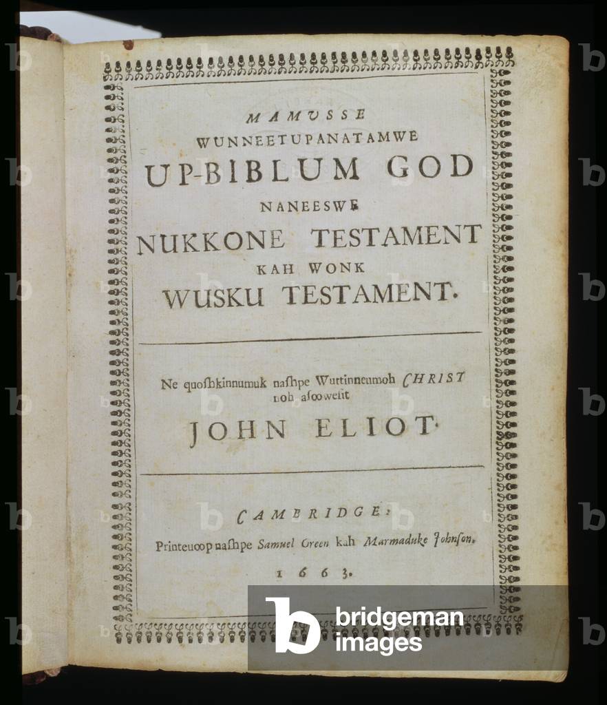 Image of 'Mamusse Wunneetupanatamwe up-Biblum God' ('The-Whole Holy his ...