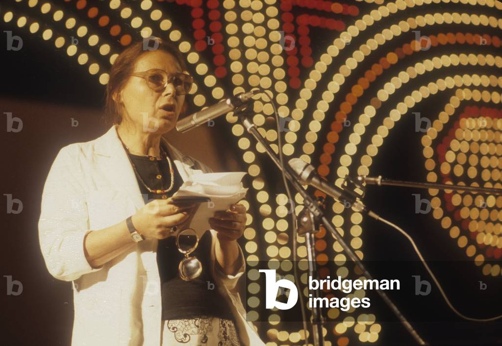 Image of Italian, Hungarian born, poet Edith Bruck at the Second Festival