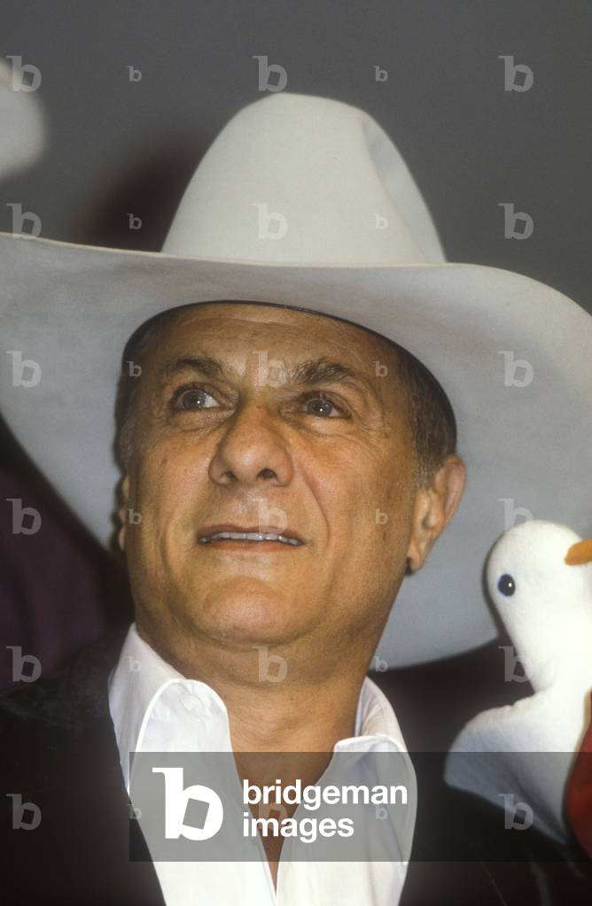 Image of Actor Tony Curtis (about 1985)/L'attore Tony Curtis (1985 circa)