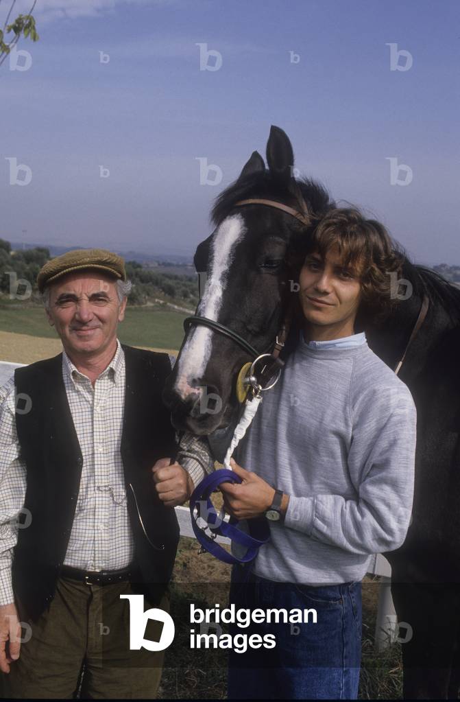 Italian actor Lorenzo De Pasqua and French singer-actor Charles ...