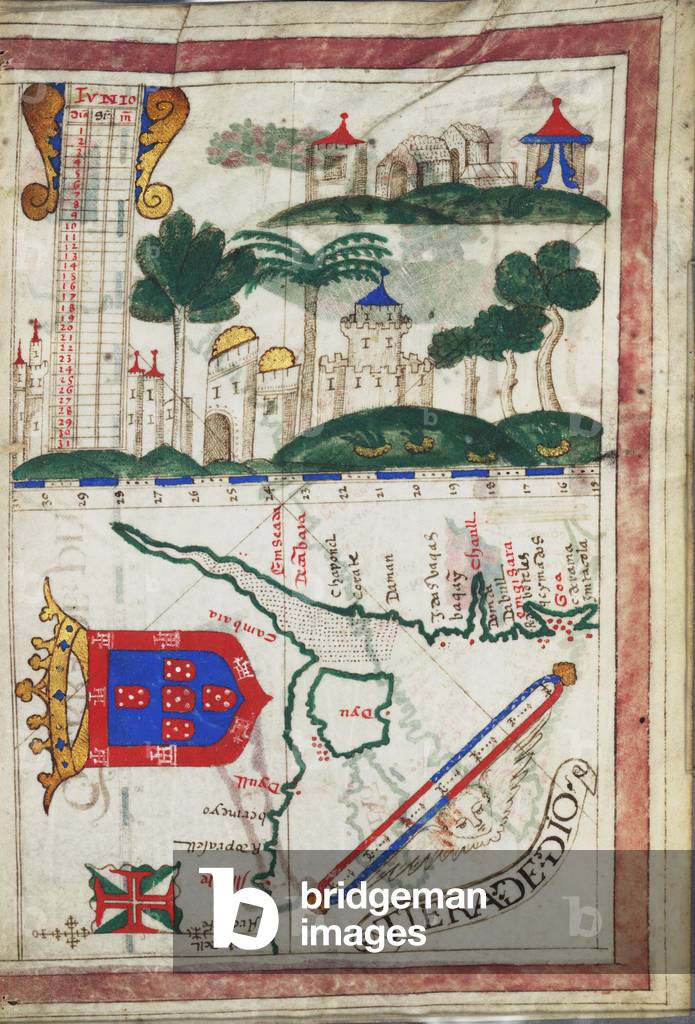 Image of Tiero de Dio, map of the Arabian Sea (or Arabian