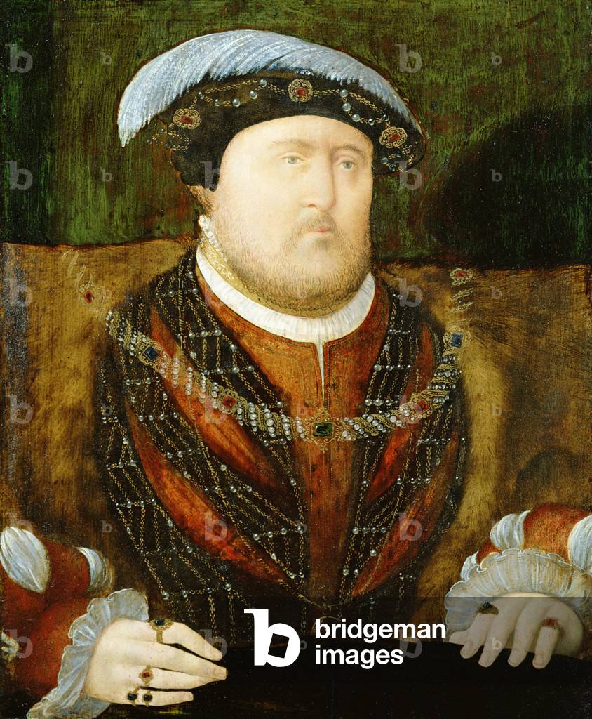 Portrait of King Henry VIII (1491-1547) c.1535 (oil on oak panel) by ...