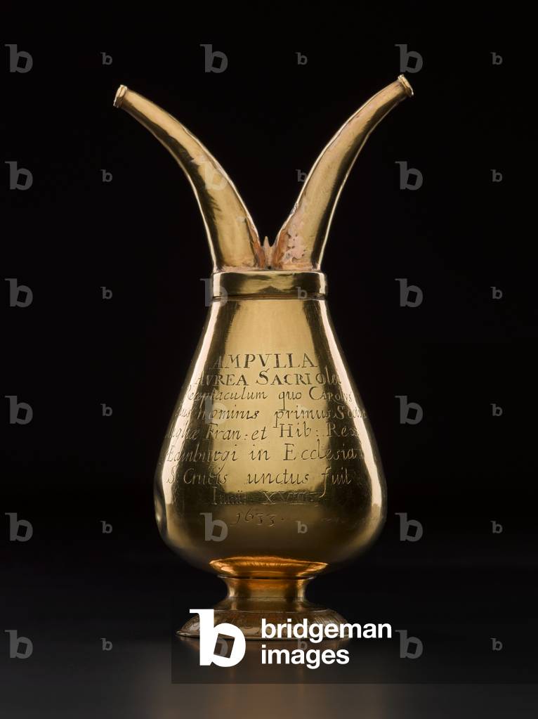 Image of Ampulla which held the sacred anointing oil for the by ...