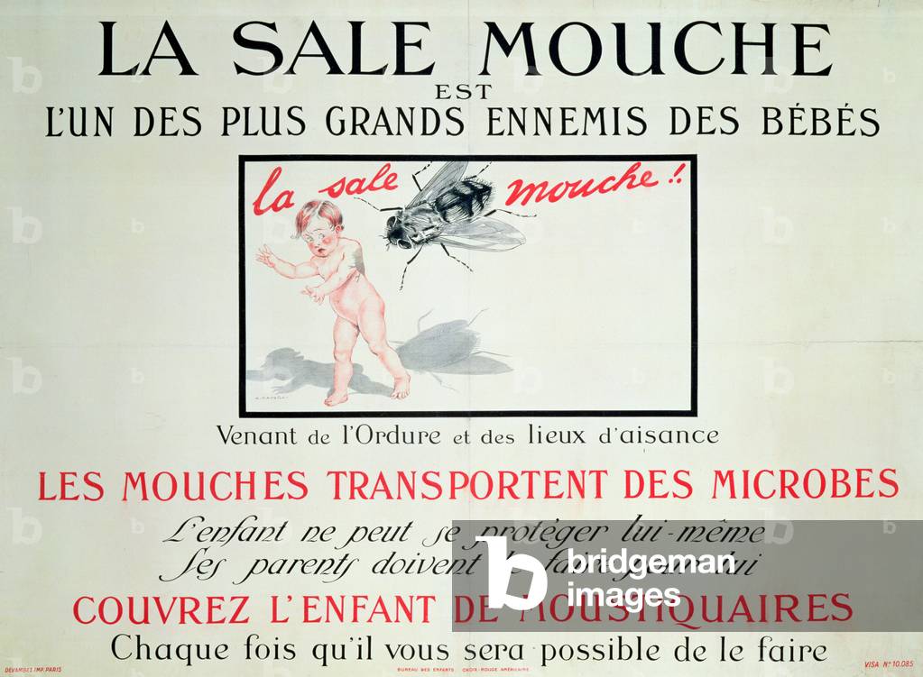 Image of Poster from the American Red Cross warning of the dangers by ...