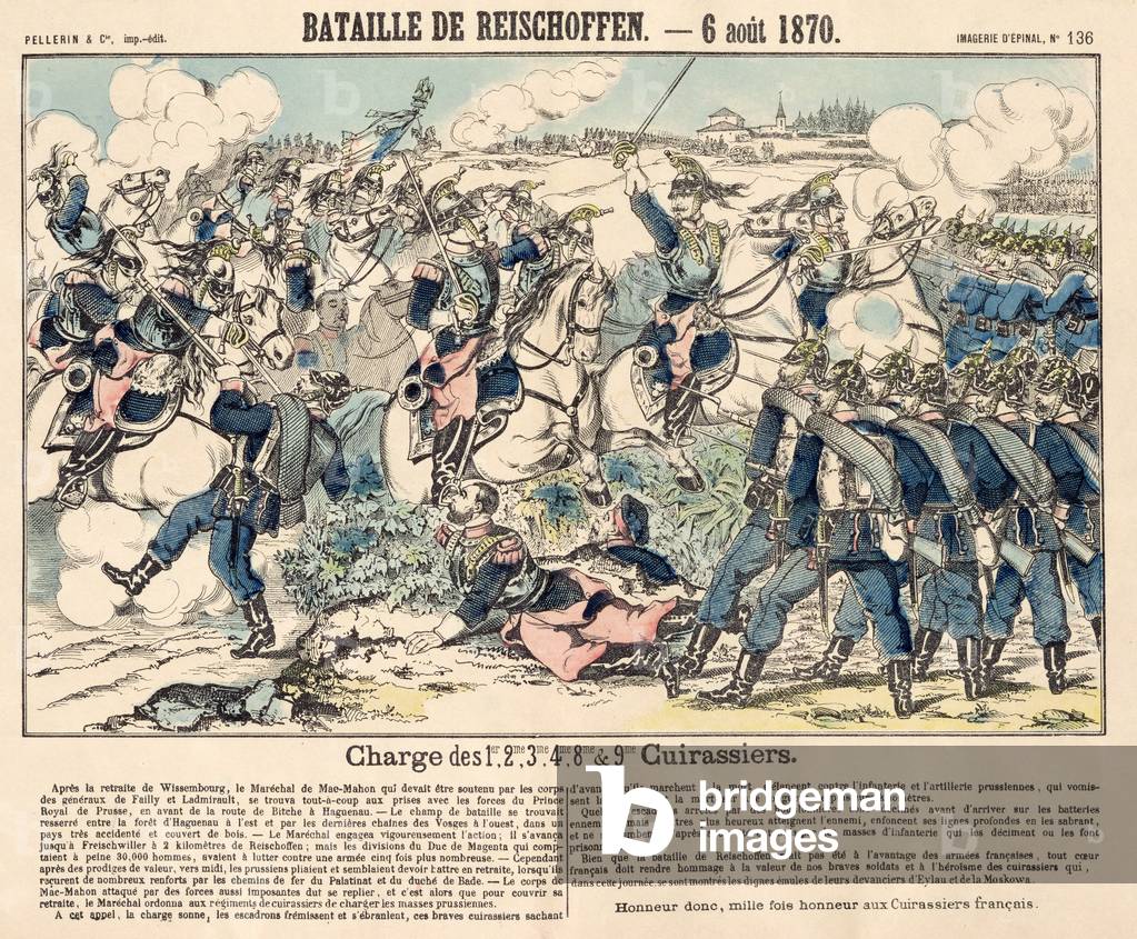 Image of The Heroic Charge of the French Cavalry during the Battle by ...