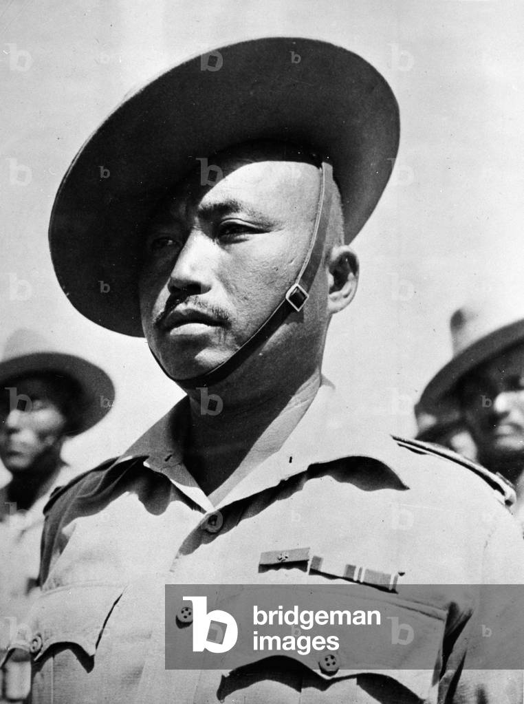Image of Portrait of Subadar Lalbahadur Thapa, 1st Battalion in the 2nd ...