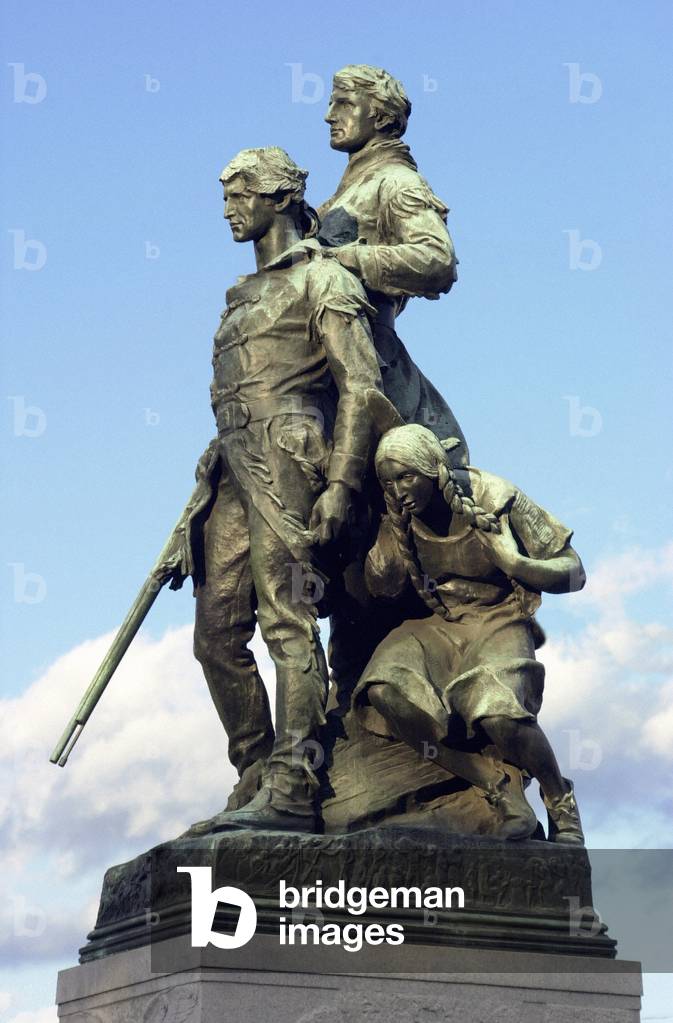 Image of Bronze statue in Charlottesville (VA) representing Captain ...