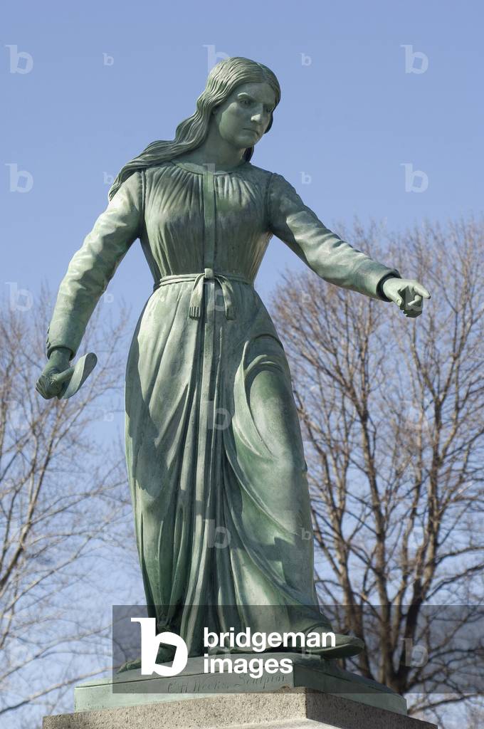 Image of Statue von Hannah Duston (geb. Emerson, 1657-1736), einer Frau der