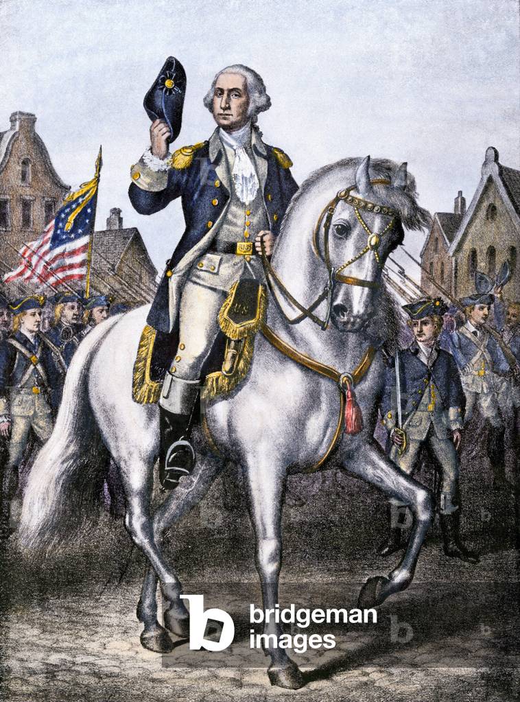 Image of General George Washington moved to the head of his troops