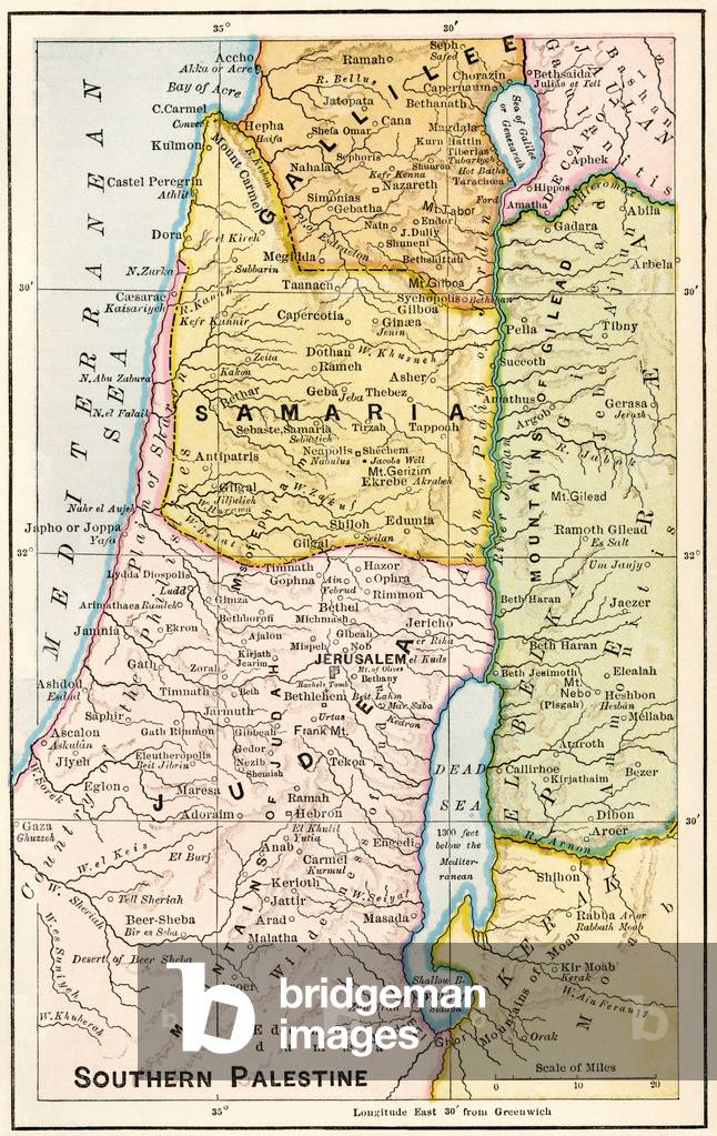 1st Century Palestine Map