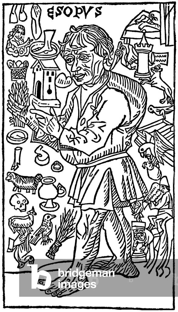 Image of Esop: portrait of Esope (7th-6th century BC), author of famous