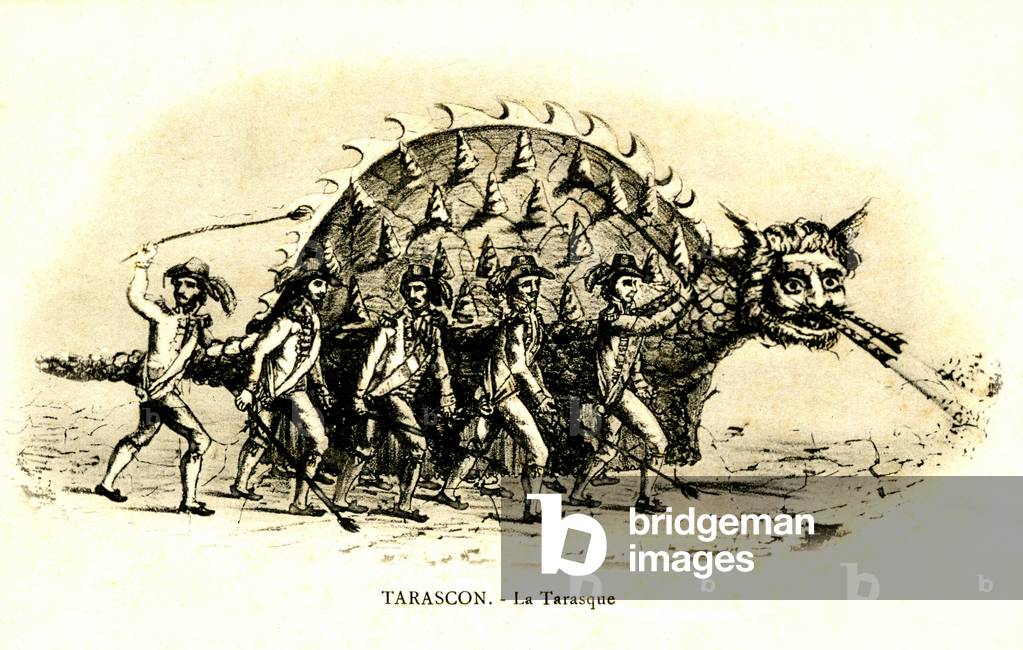 Image of Tarascon, the Tarasque. Monster - dragon - folklore - tradition.