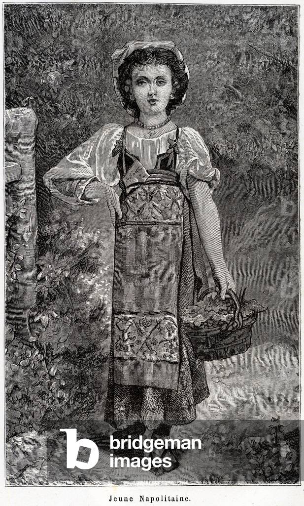 Image of Naples (Italy) - Napoli, Italia - Young Neapolitan - illustration