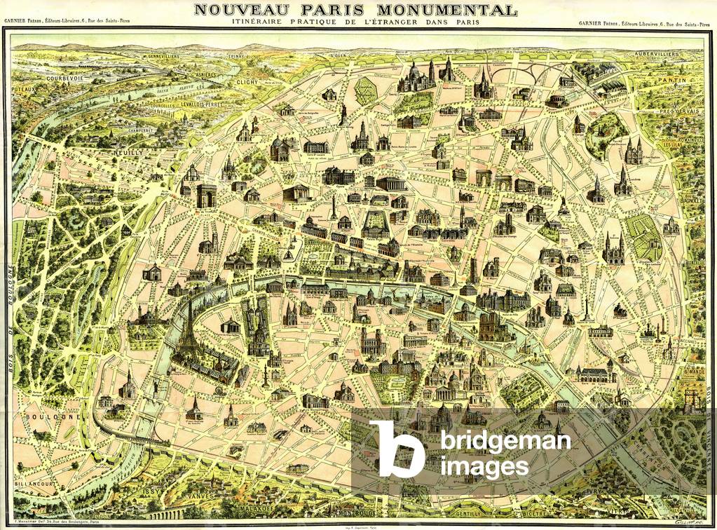 Image of Monumental New Paris: a folding plan of the capital of