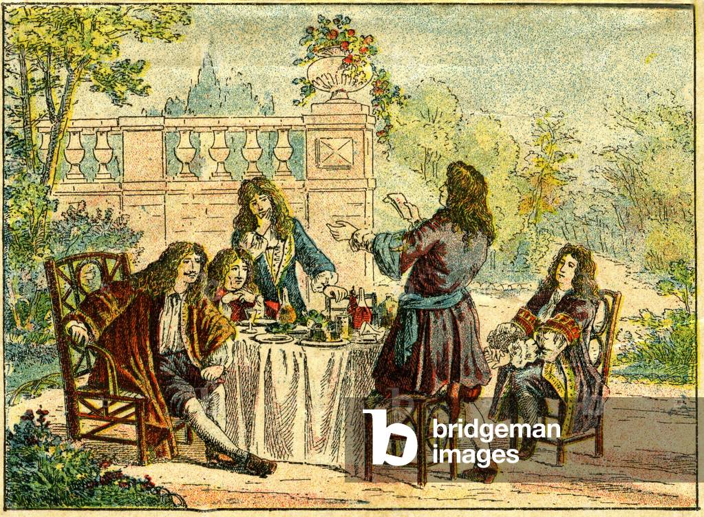 Moliere, La Fontaine, Racine and Boileau: meeting of writers in Auteuil ...