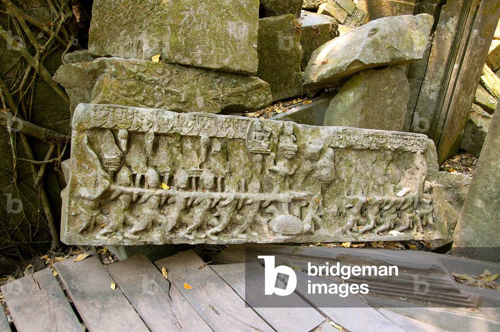 Image of Cambodia: A lintel showing the Churning of the Ocean of