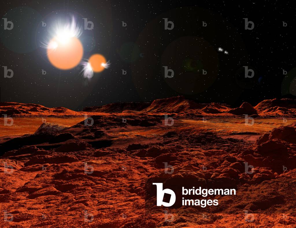 Image of Artist view of the star Castor - Artist view of by Miller, Ron ...