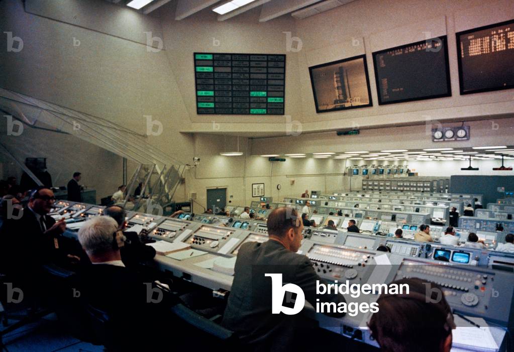 Image of Apollo 9: Launch room - Apollo 9: launch control center