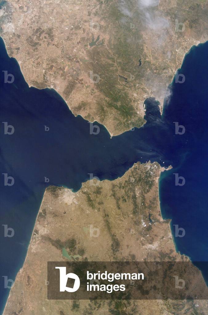Image of Detroit of Gibraltar seen from space - Strait of Gibraltar