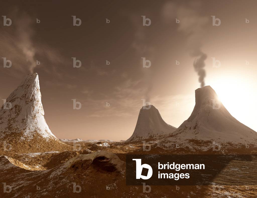 Image of Ice Towers on Mars - Illustration - Martian ice towers by ...