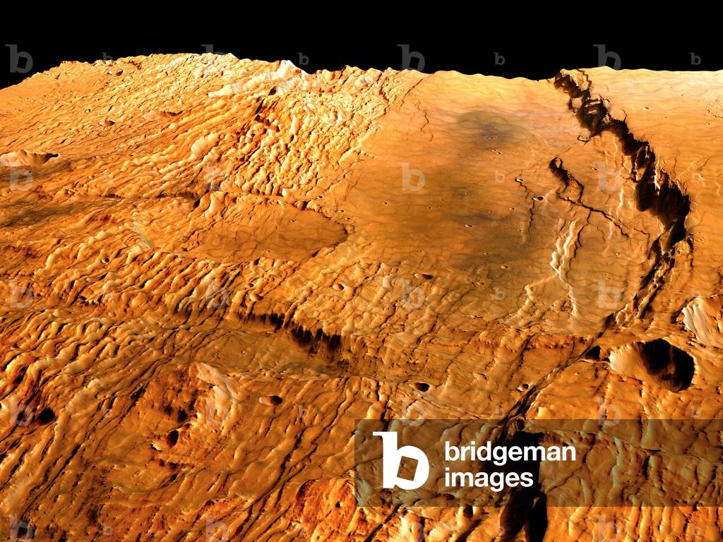 Image of Mars: faults in Claritas Fossae. - Mars: fractures in Claritas
