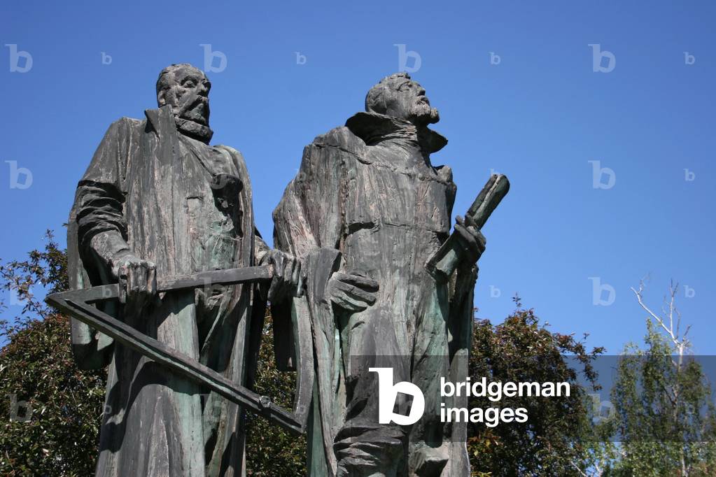 Image of Statue of Tycho Brahe and Johannes Kepler - Prague
