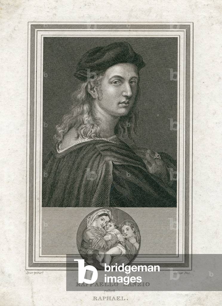Image of Raffaello Sanzio, called Raphael, engraved by Corner ...